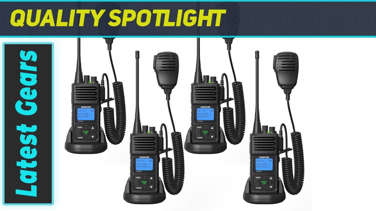 reviewSAMCOM Two Way Radio with Shoulder Speaker Mic - The Best Long ...
