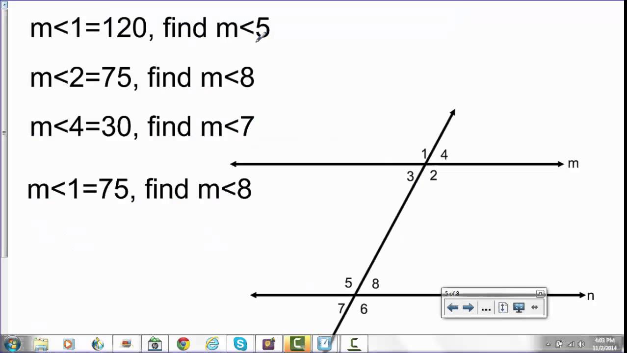 Geometry-Parallel and Perpendicular Line Notes 1 - YouTube