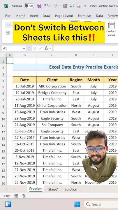 Don't Switch Between Sheets in Excel‼️Instead Use Amazing Trick #exceltips #exceltricks #shorts ...