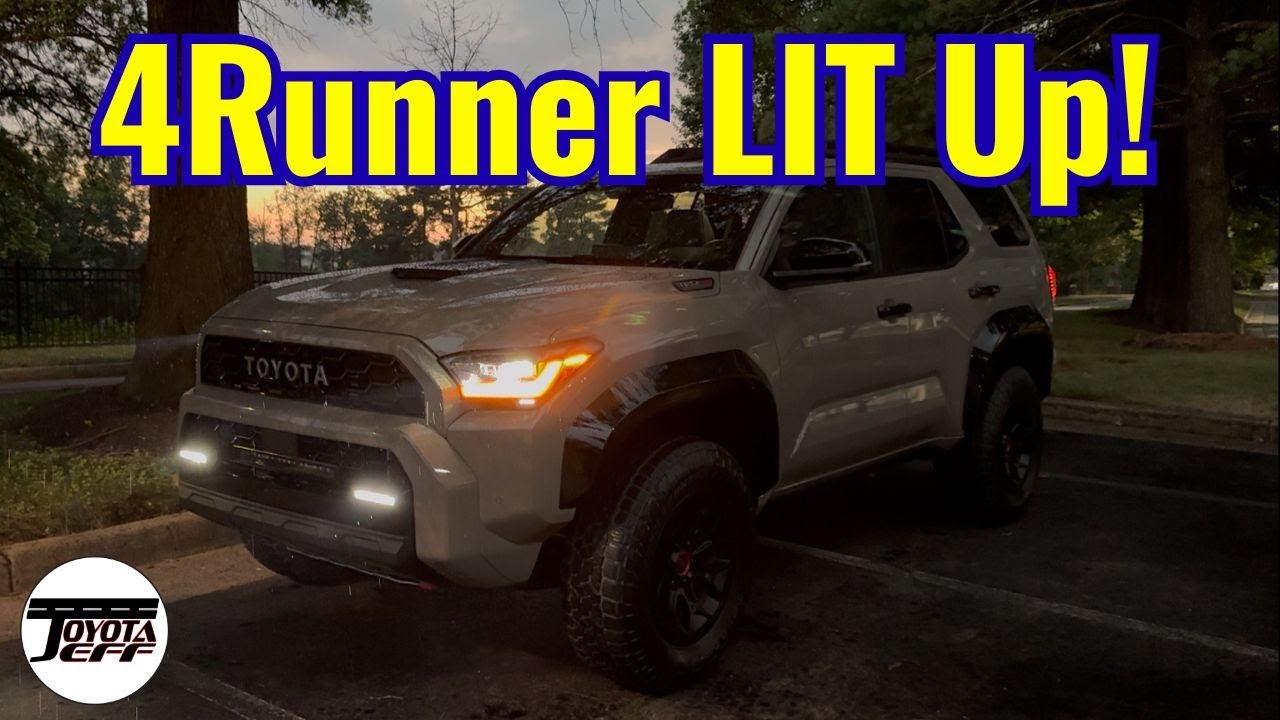 At Night - 2025 Toyota 4Runner TRD Pro Lit Up Inside & Out! - YouTube