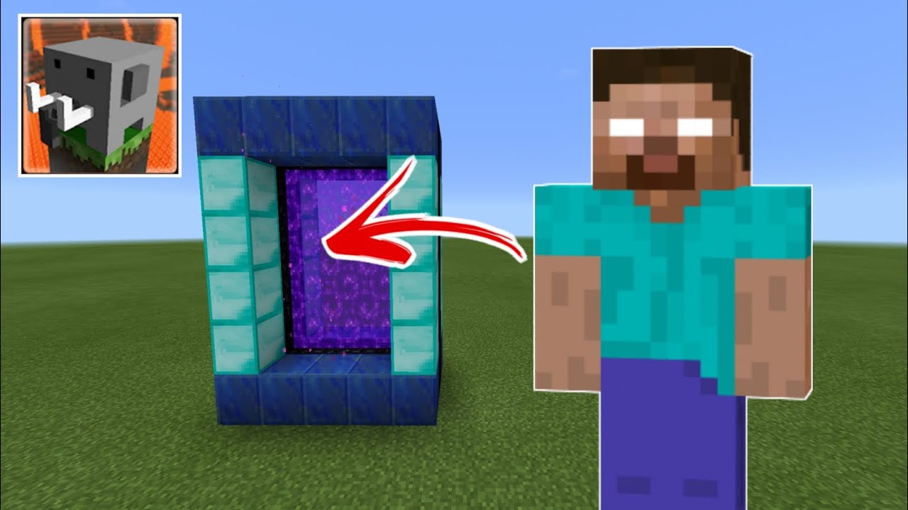 How To Make a PORTAL To HEROBRINE Dimension in Craftsman: Building ...