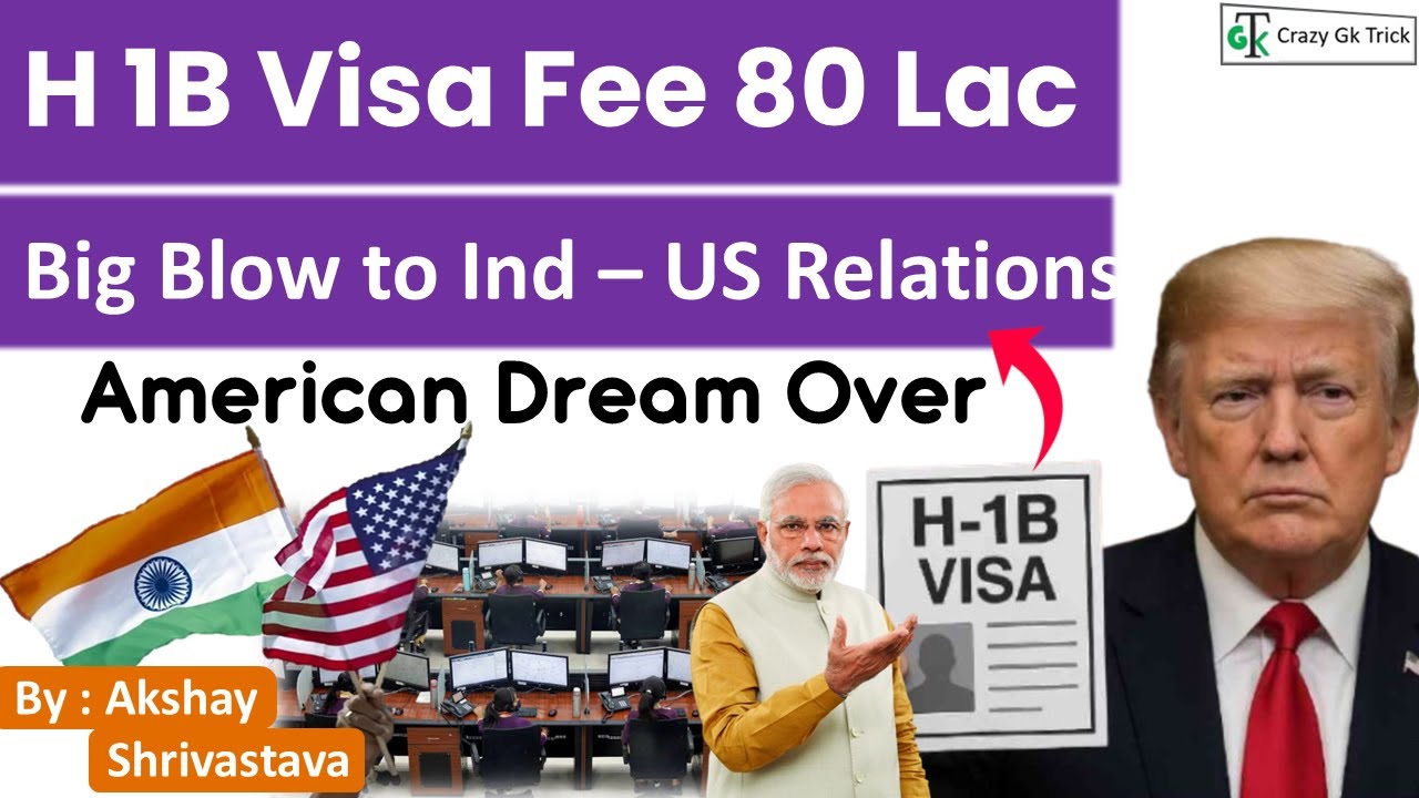 H-1B Visa Fee Rise | Trump Raises H 1B Visa Fee | India - USA Relations ...