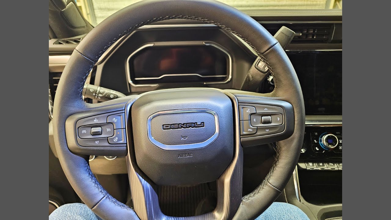 2024 GMC 3500 HD Ultimate Denali steering wheel SUCKS! Replacing with a ...