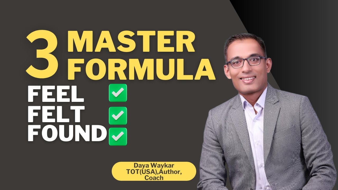"Master the 3F Formula: Feel, Felt, Found – Objection Handling Made ...