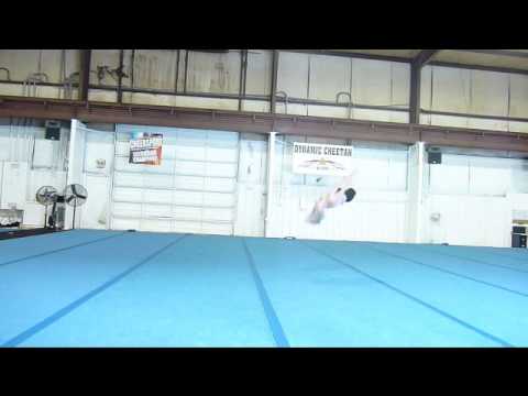 Roundoff Back Handspring Layout - YouTube