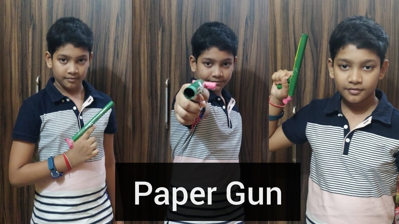 Paper Gun | How To Make A Paper Gun That That Shoots Paper Bullets ...