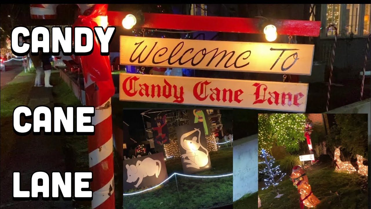 Candy Cane Lane In Seattle Decoration Youtube