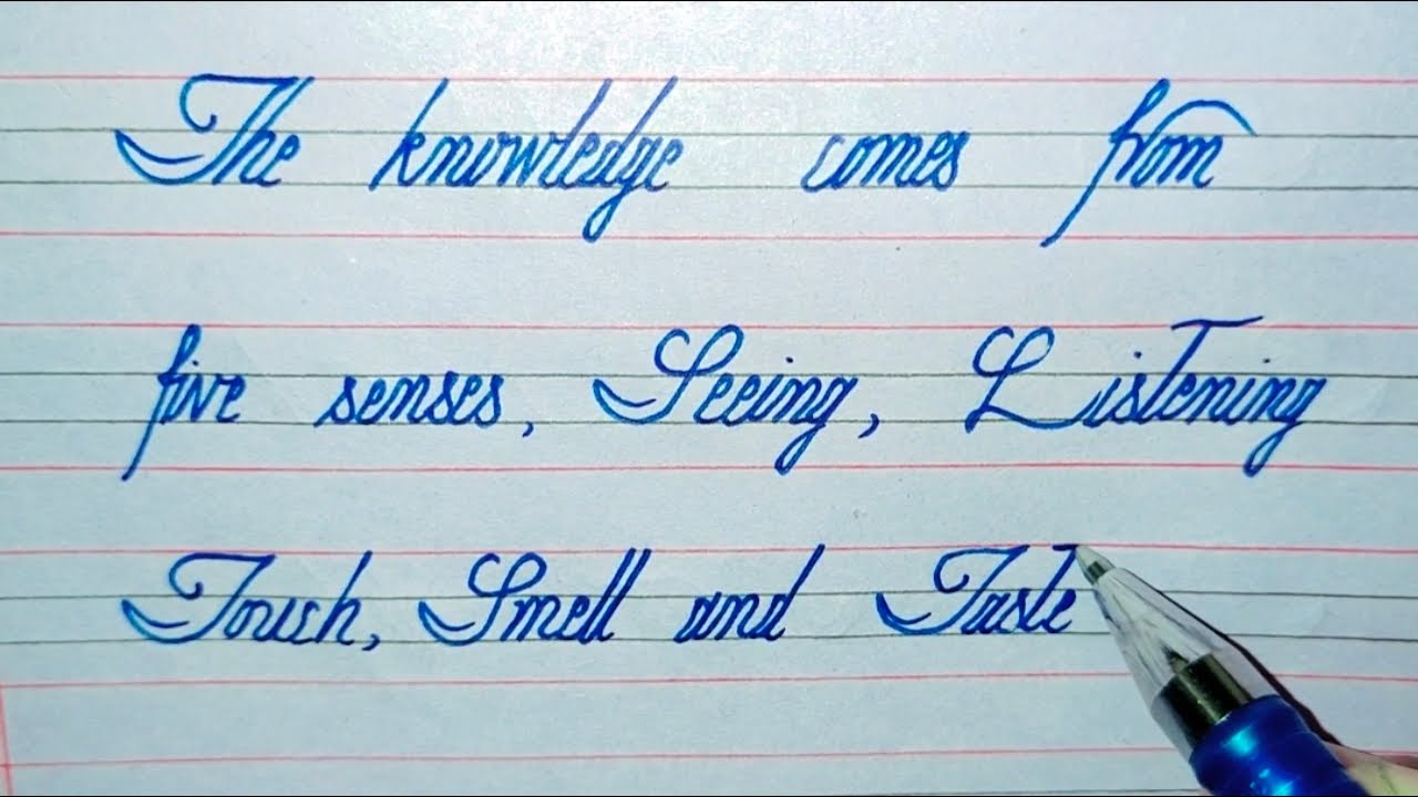Beautiful cursive style English handwriting ️. Empirical Knowledge ...
