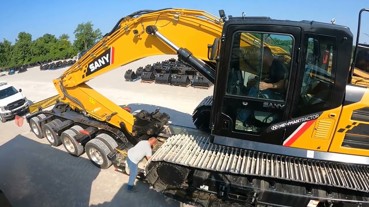We deliver a Sany 500!!! - YouTube