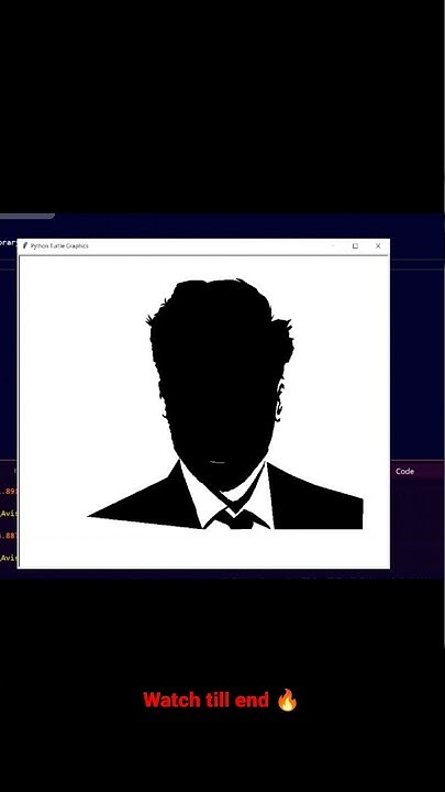 Draw Ironman with three lines of python code #shorts #python #coding # ...