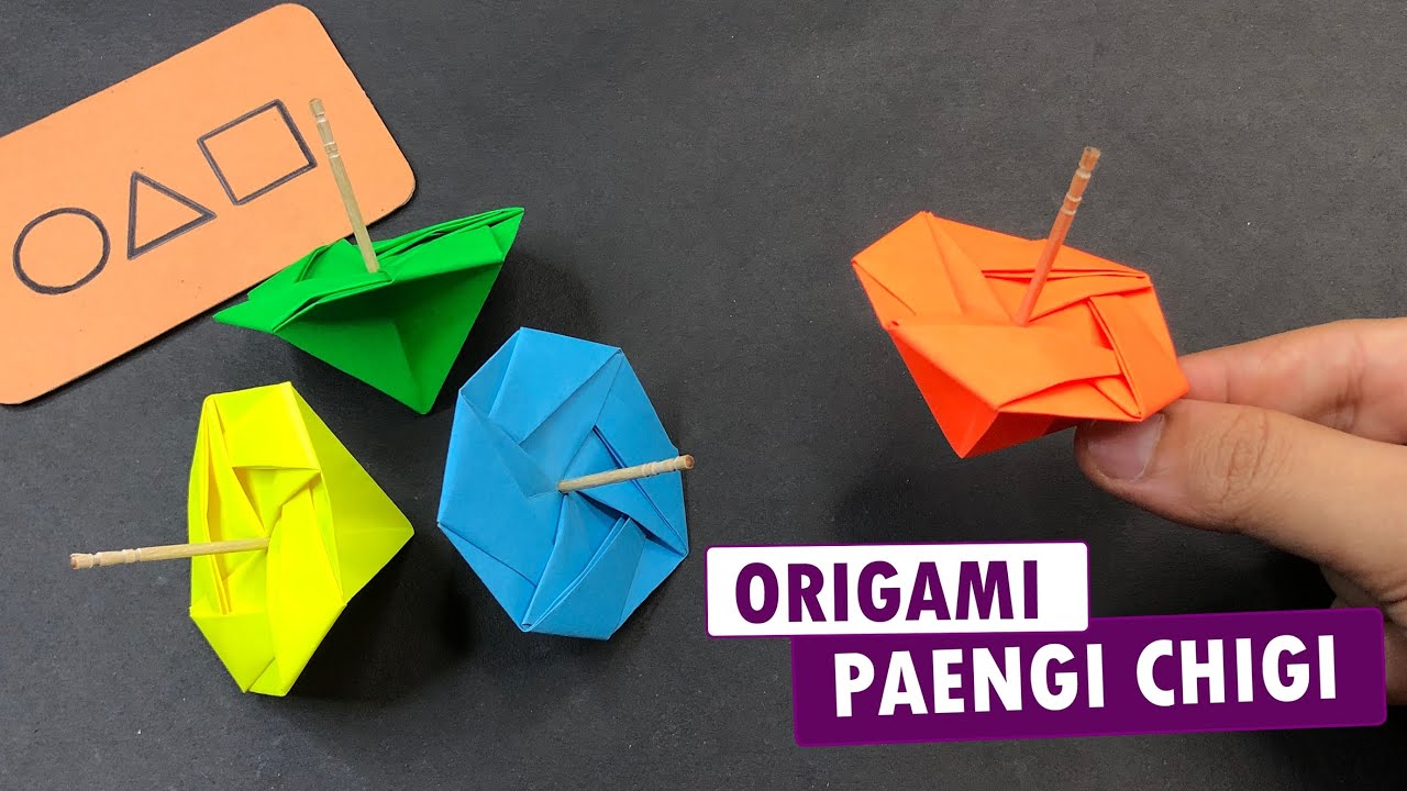How To Make Squid Game PAENGI CHIGI Origami - Easy Making Step By Step ...