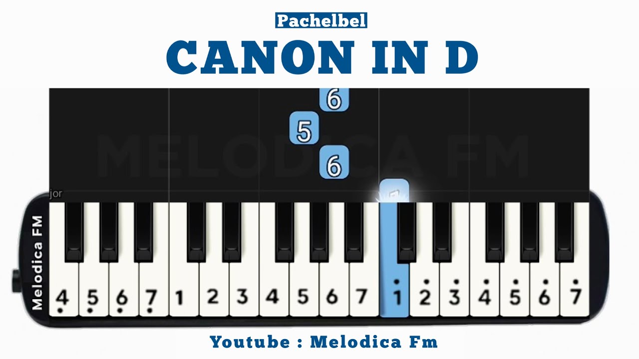 Canon In D - Pachelbel | Not Angka Pianika - YouTube