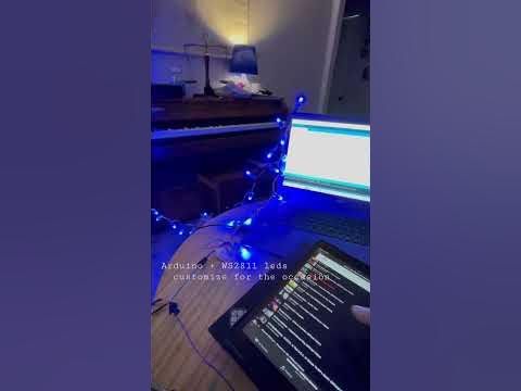 Arduino custom audio visualizer with ws2811 leds - YouTube