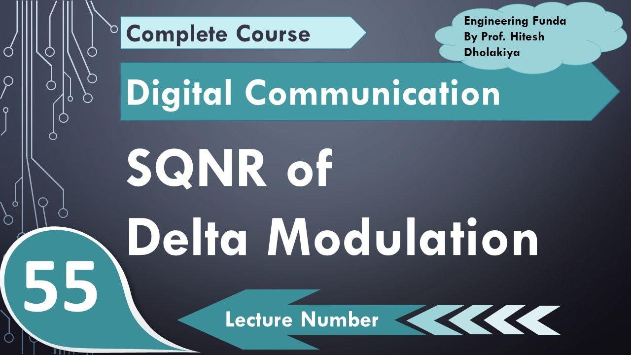 SQNR of Delta Modulation | Designing of Delta Modulation System| SQNR Derivation of Delta ...