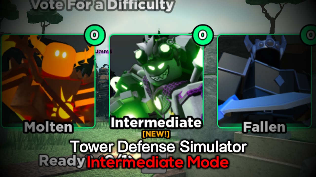 Roblox Tower Defense Simulator - Intermediate Mode (New Gamemode) - YouTube