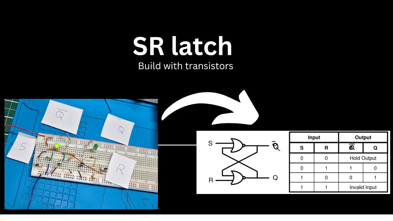 SR latch with transistors - YouTube