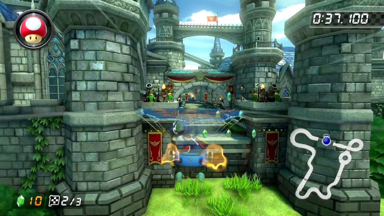 Hyrule Circuit [200cc] - 1:22.602 - カモネギ (Mario Kart 8 Deluxe World ...