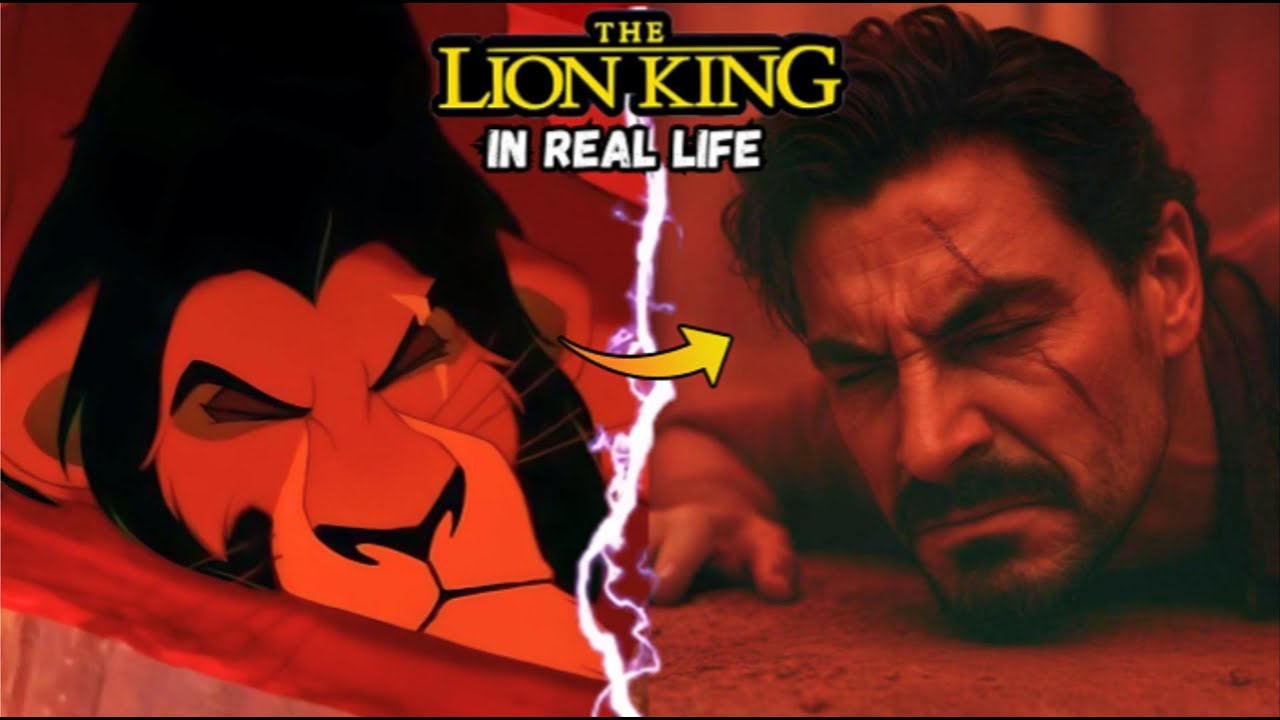 🦁 The Lion King in REAL LIFE | Scar’s Death Scene Reimagined (1994 vs ...