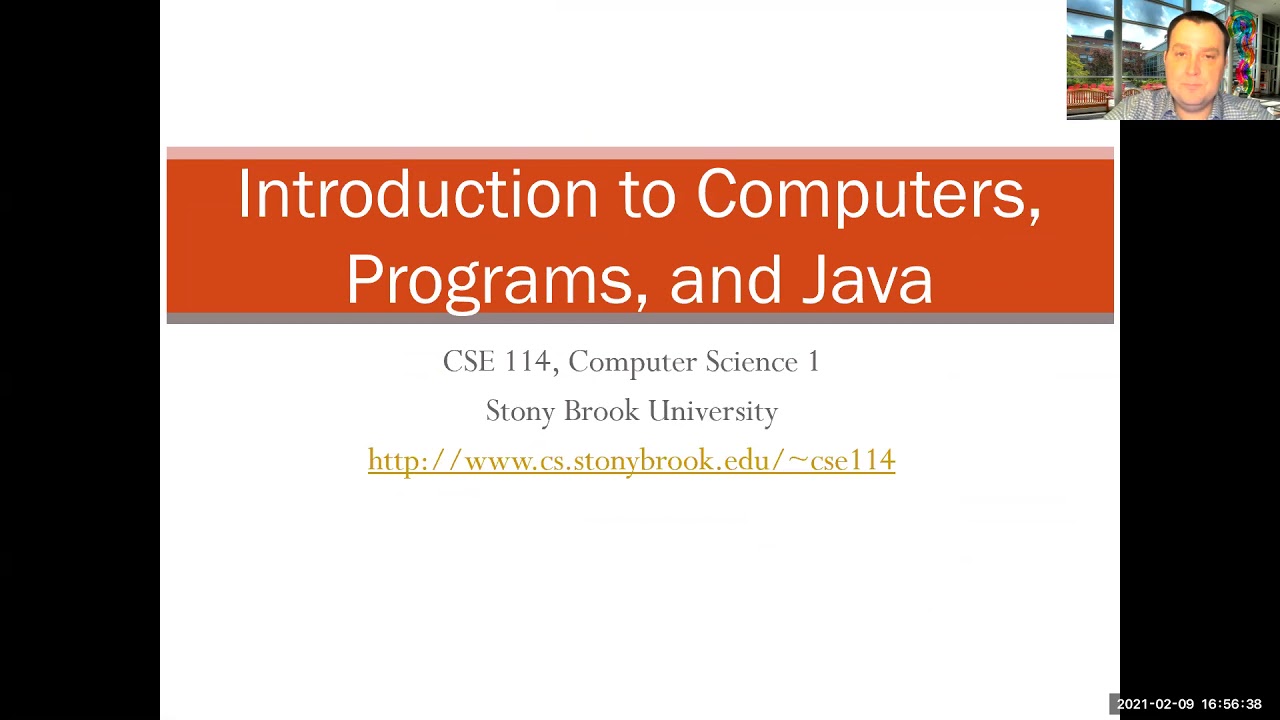 Cse114: Introduction To Computers, Programming And Java (part 1) - Youtube