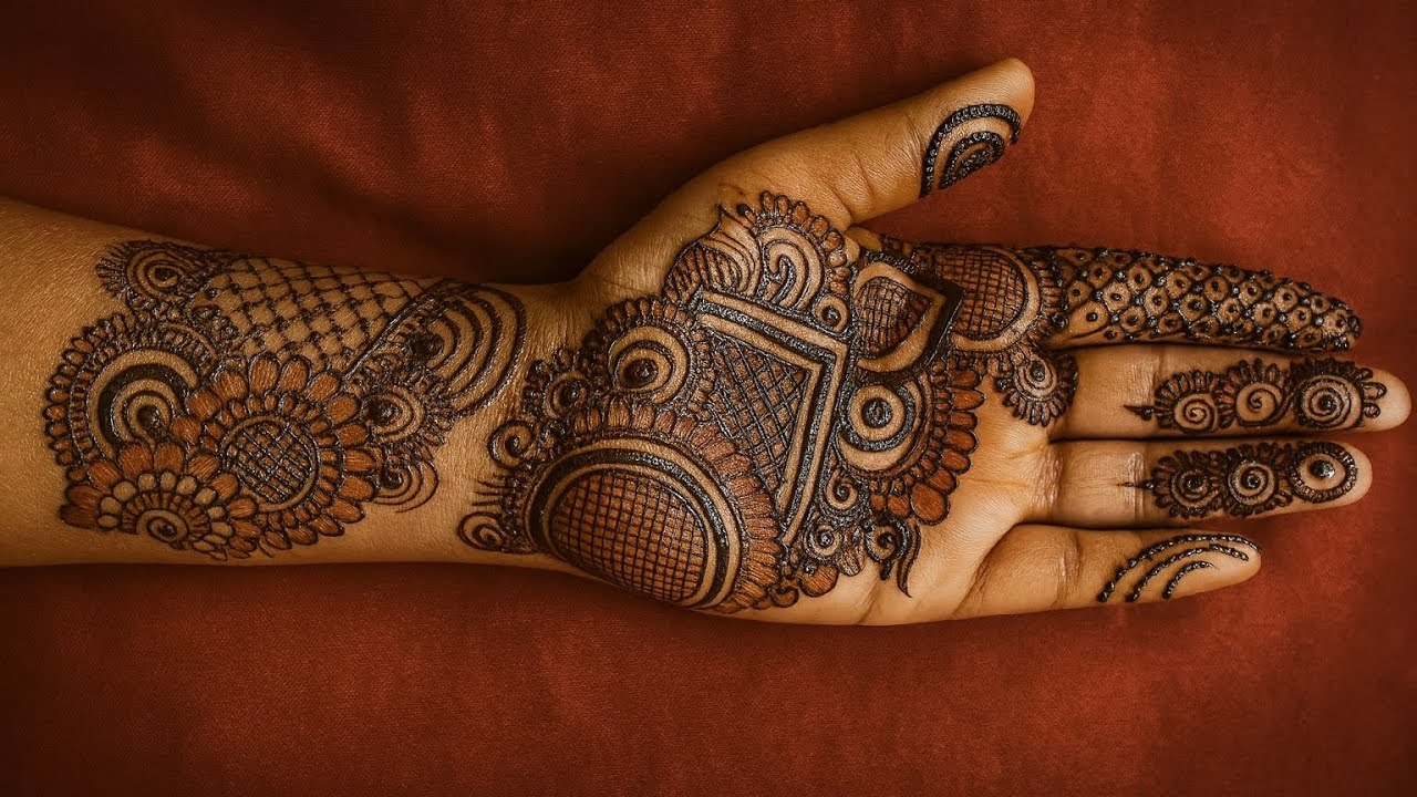 Front hand mehndi design @LovelyMehndidesigns-555 - YouTube