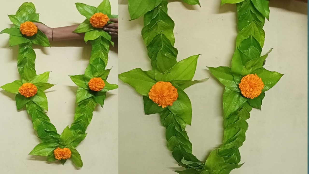 Betel leaves garland...(Tamalapaakula Dandakam)🌼 - YouTube