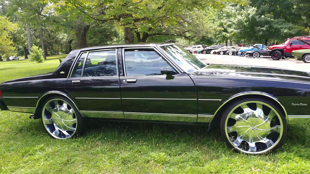 1983 BLACK CHEVROLET CAPRICE STXRR OVERSIZED RIMS - YouTube