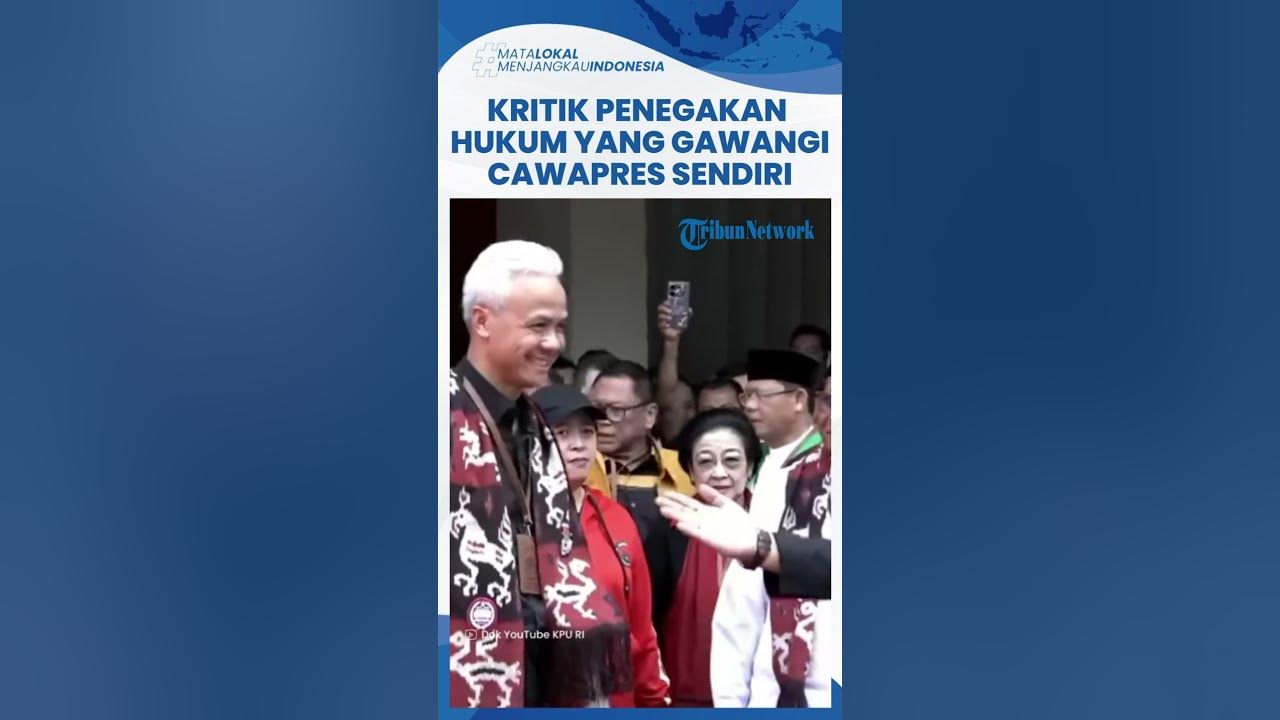 Ganjar Kritik Penegakan Hukum Yang Dikomandoi Cawapresnya Sendiri