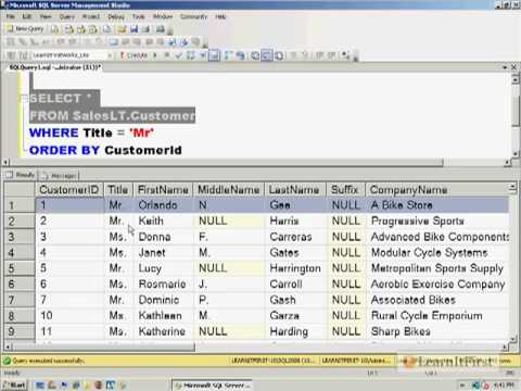 The WHERE Clause: Writing Single Predicate WHERE Clauses - YouTube