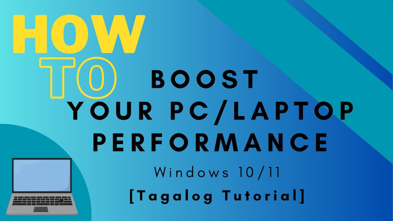 How to boost your PC/Laptop performance [Tagalog Tutorial] - YouTube