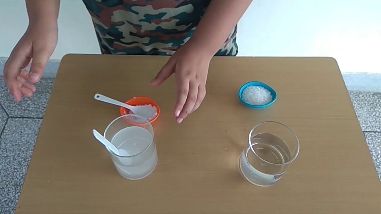 Science Activity - To show Water dissolves Different substances in ...