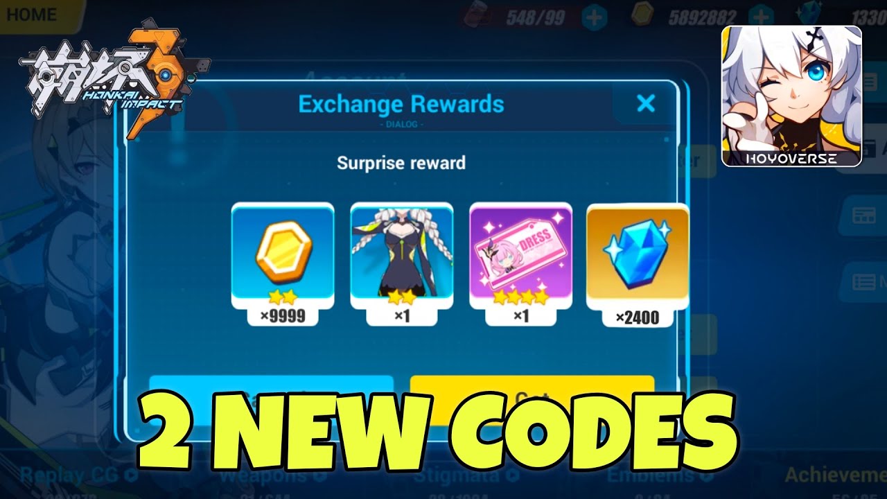 Honkai impact 3 redeem codes new | Honkai impact 3 redeem codes ...