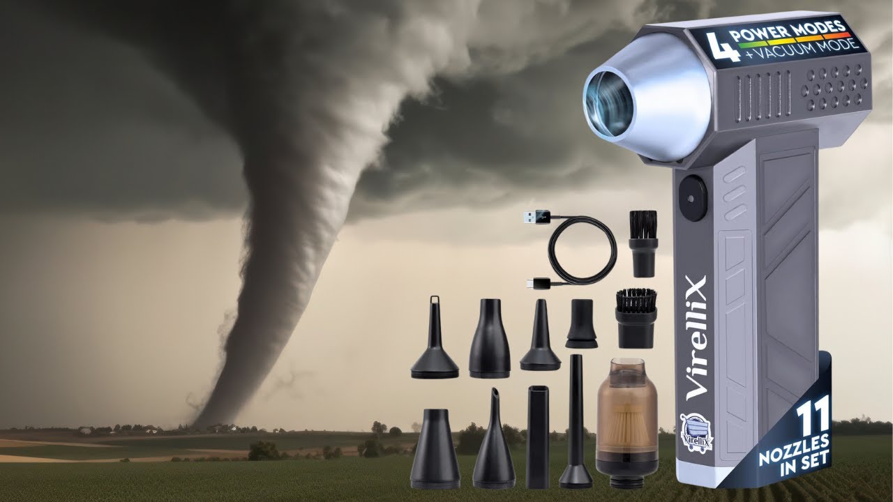 Goodbye Dust! 🌬️ 150,000 RPM 2-in-1 Air Duster & Vacuum Cleaner ...
