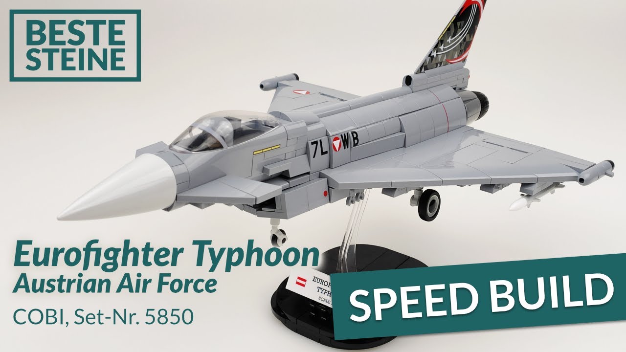 COBI 5850 – Eurofighter Typhoon Austrian Air Force – Speed Build - YouTube