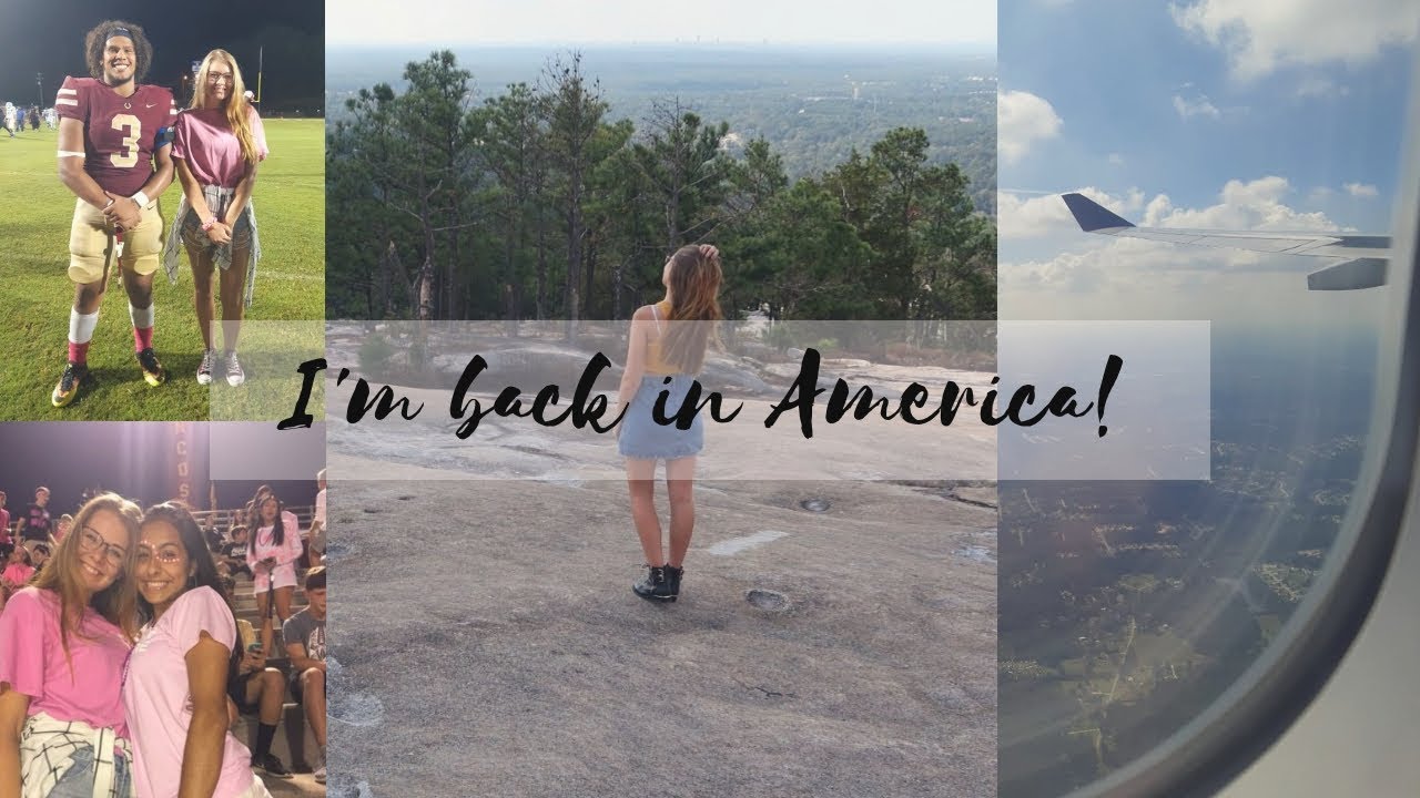 flying back to America! |Football game & hiking - YouTube
