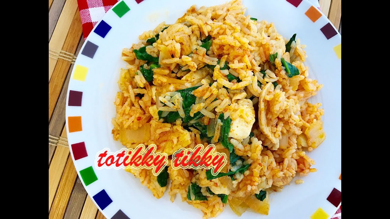 Chicken Fried Rice with Red Curry : Thai Recipe - YouTube