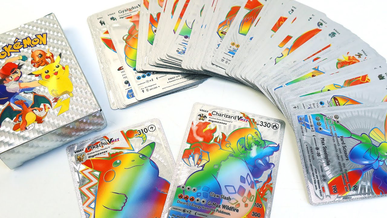 Silver Rainbow Pokemon Cards Unboxing - Rare Pokemon Cards # ...