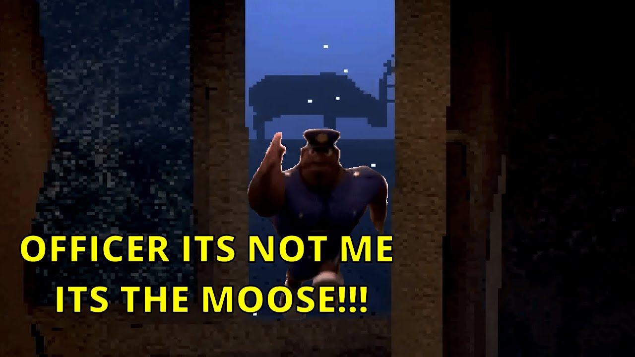 Flying ninja moose targets me cuz I'm in his hood uninvited. - YouTube