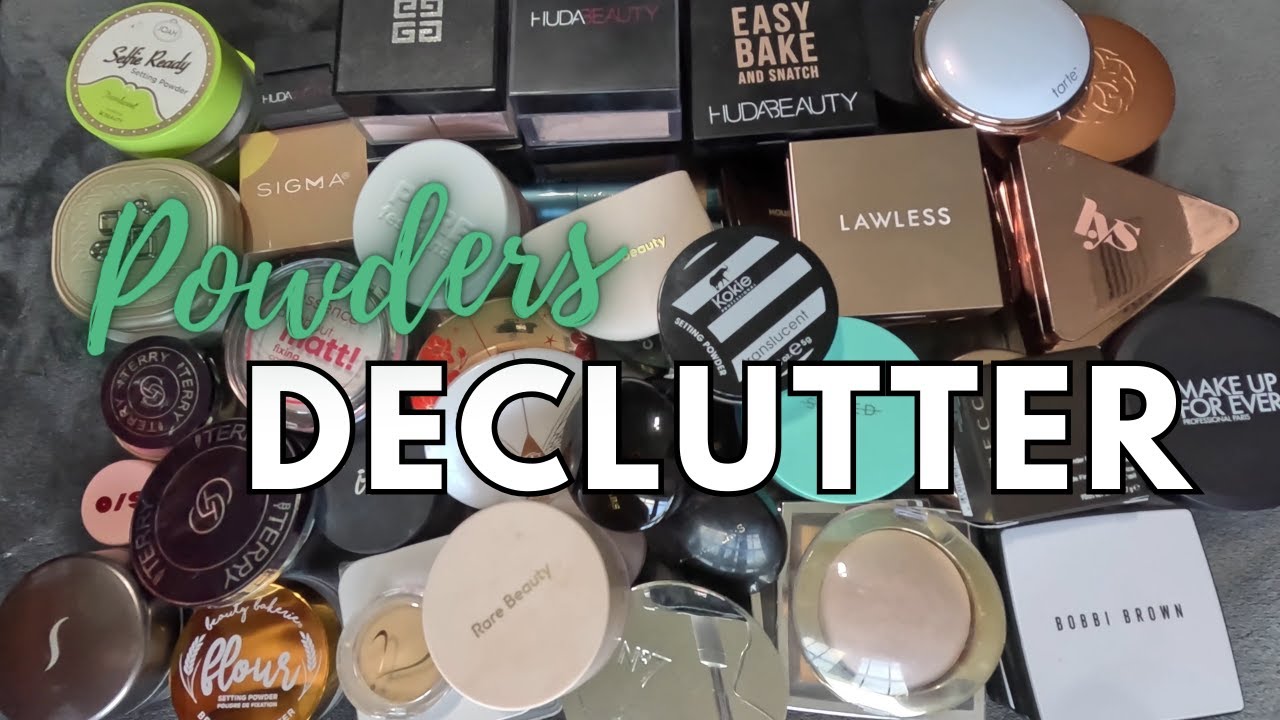 MAKEUP DECLUTTER 2025! \ Episode 17: Powders \ Over Half Gone! - YouTube