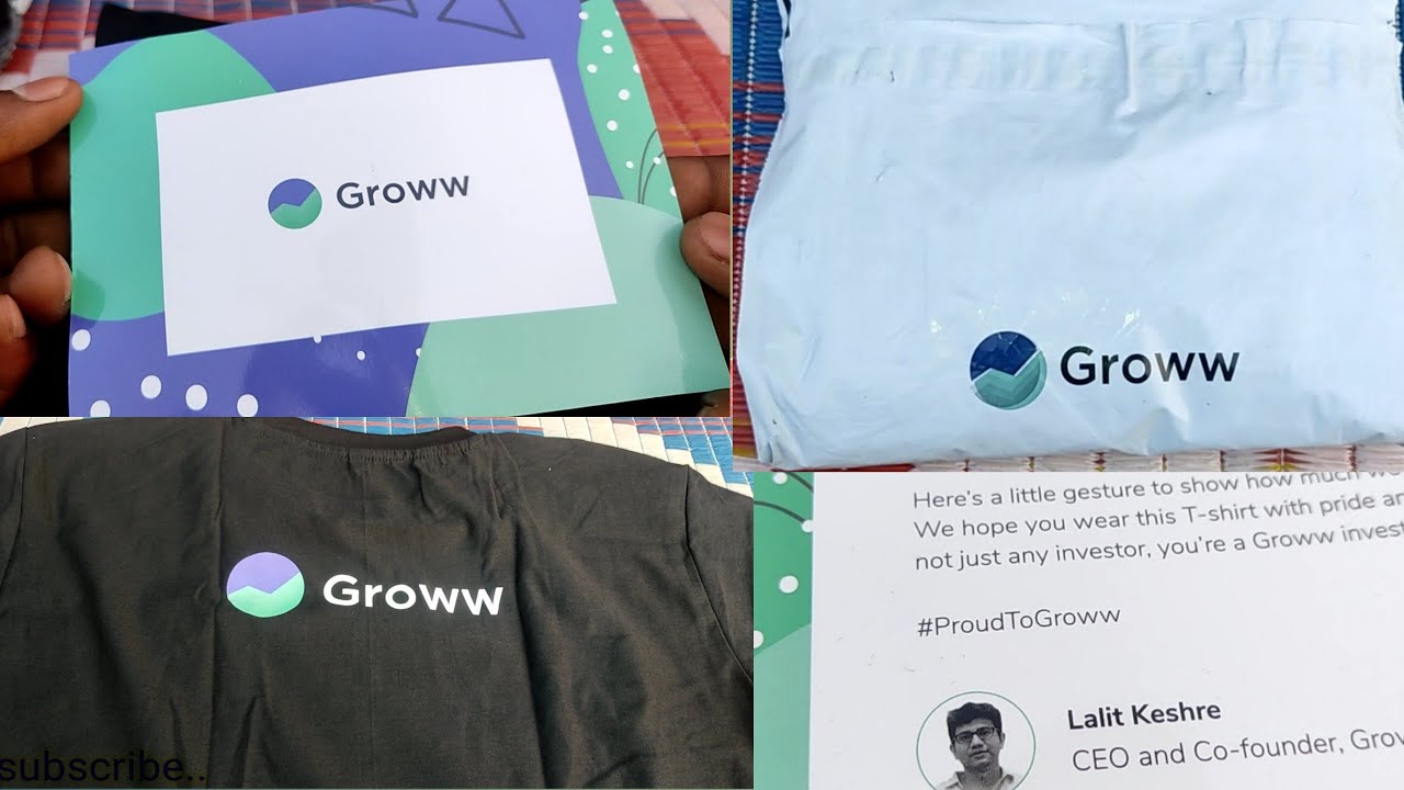 Groww free goodies | how to order free goodies from groww | t-shart ...