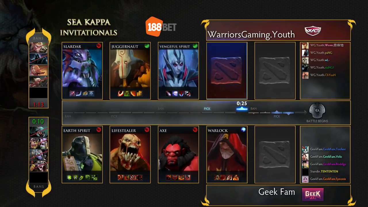 SEA Kappa - Geek Fam vs. WarriorsGaming.Youth Game #1 - YouTube