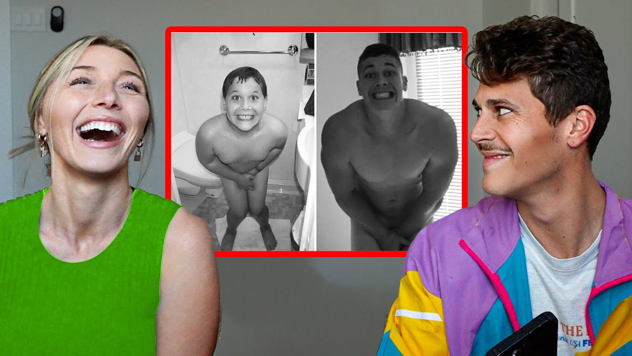 Reacting To EMBARRASSING Childhood Photos *cringe* - YouTube
