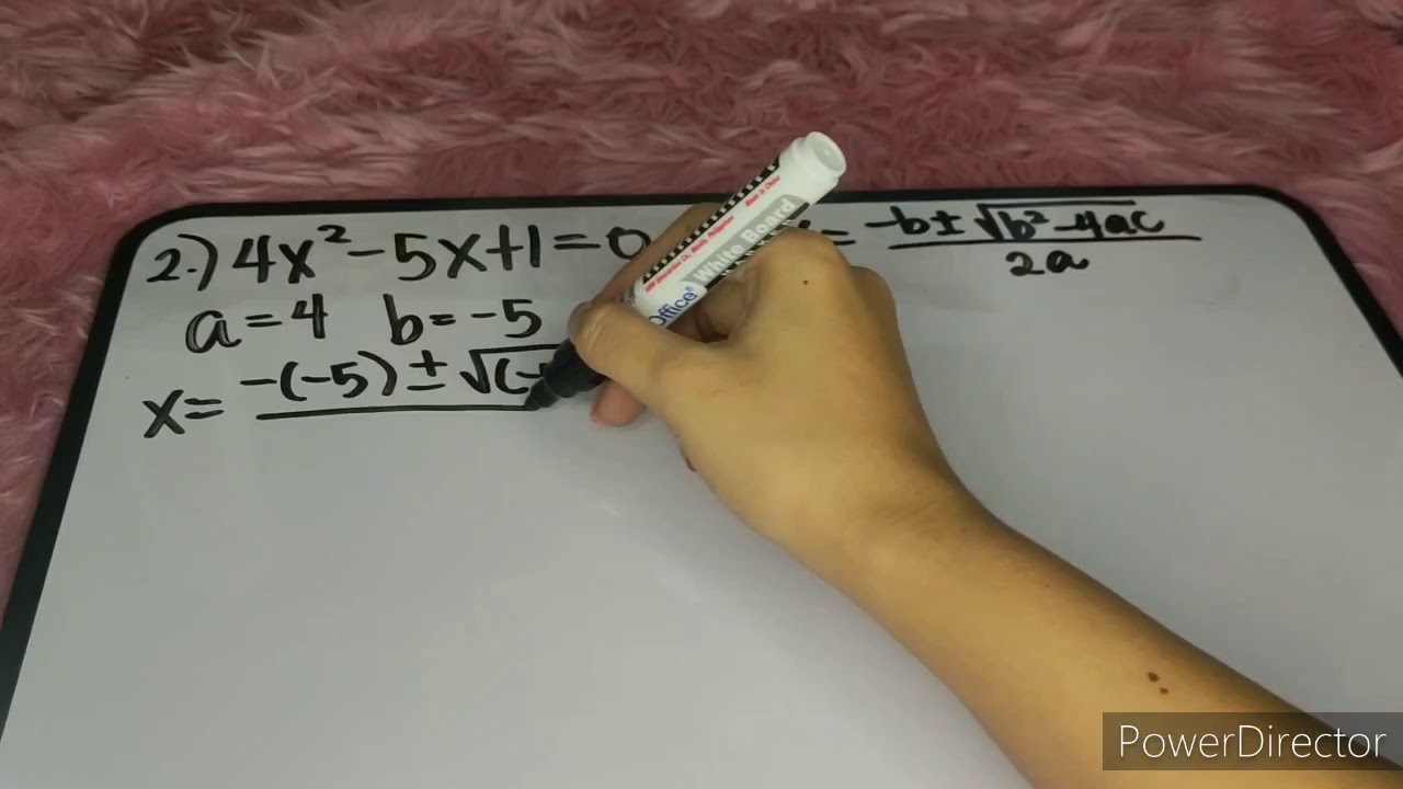 Finding the Roots of QE by Quadratic Formula Tutorial - YouTube