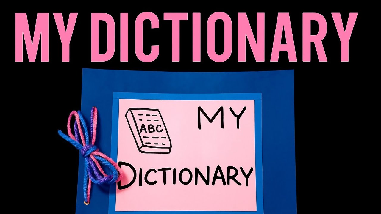 Dictionary For School Project Craft Activity Diy Youtube