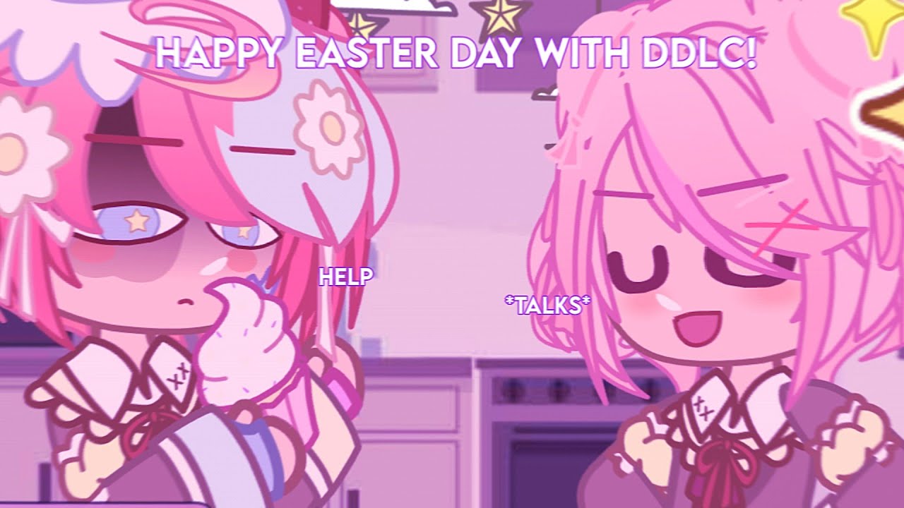 Happy Easter Day with DDLC // Gacha // Sh!tpost // Special Easter Festival💗 - YouTube