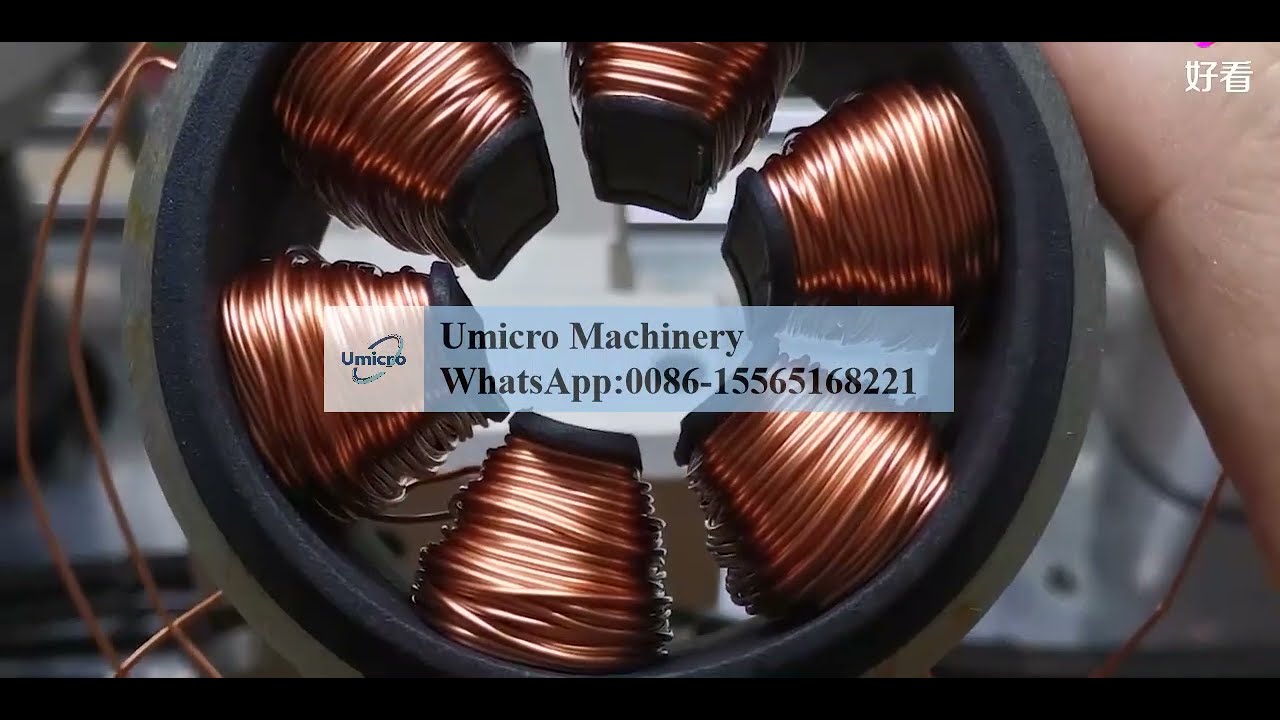 Needle type automatic motor stator internal winding machine working ...