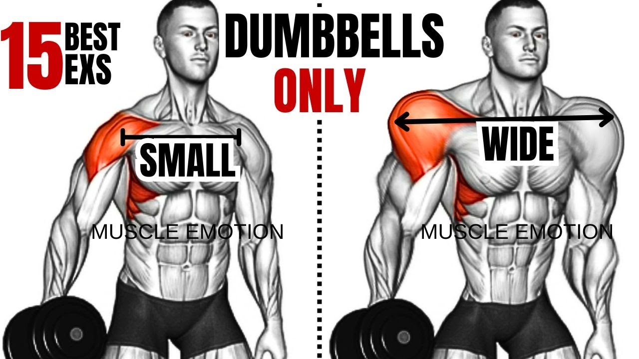 15 BEST SHOULDER EXERCISES WITH DUMBBELLS ONLY - YouTube