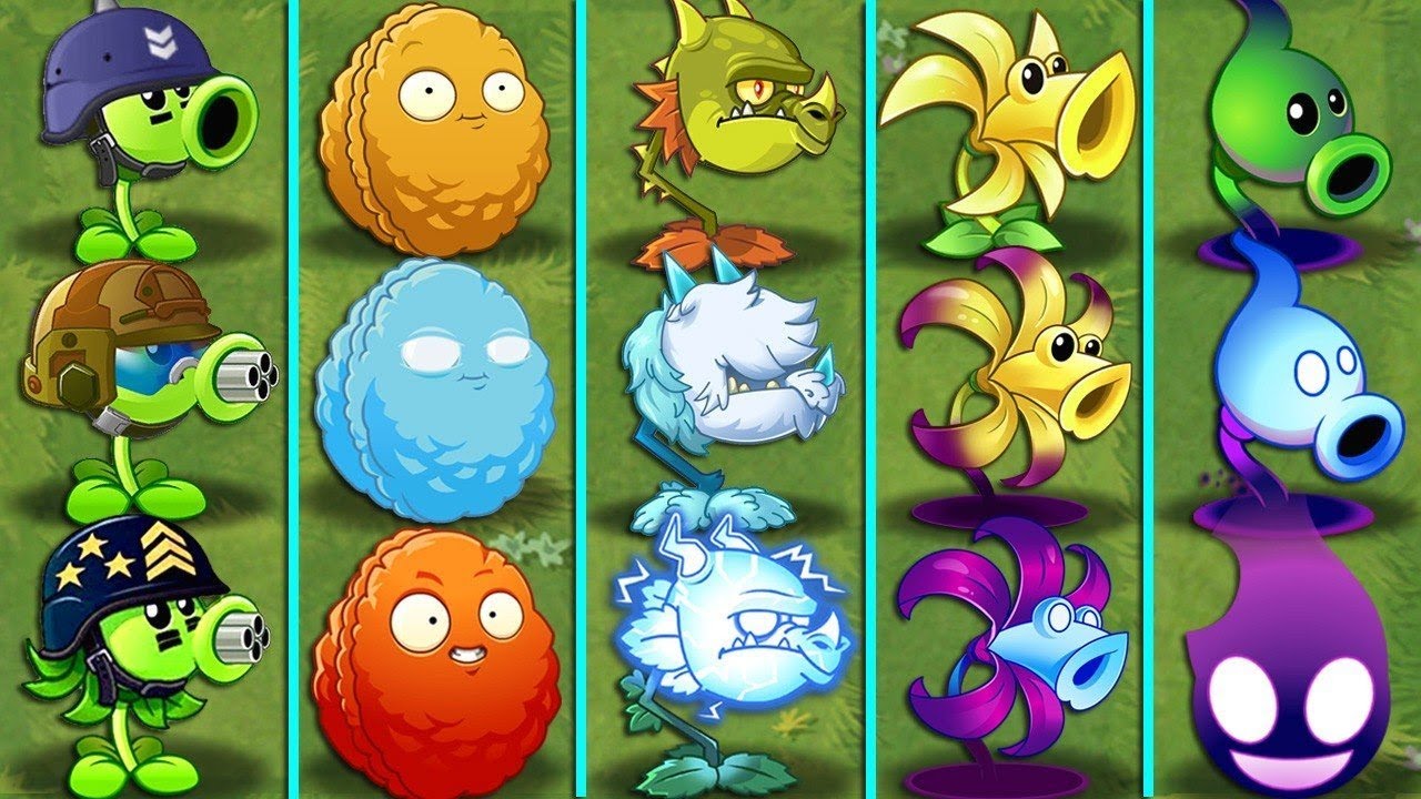 Pvz 2 Discovery - Every PEA & Other Plant Evolution NOOB - PRO - HACKER ...