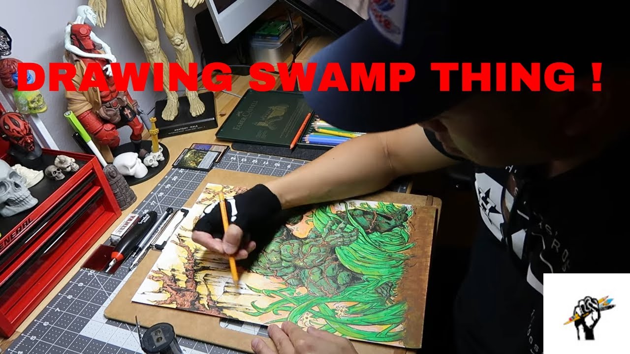 Come Draw Swamp Thing With me - YouTube