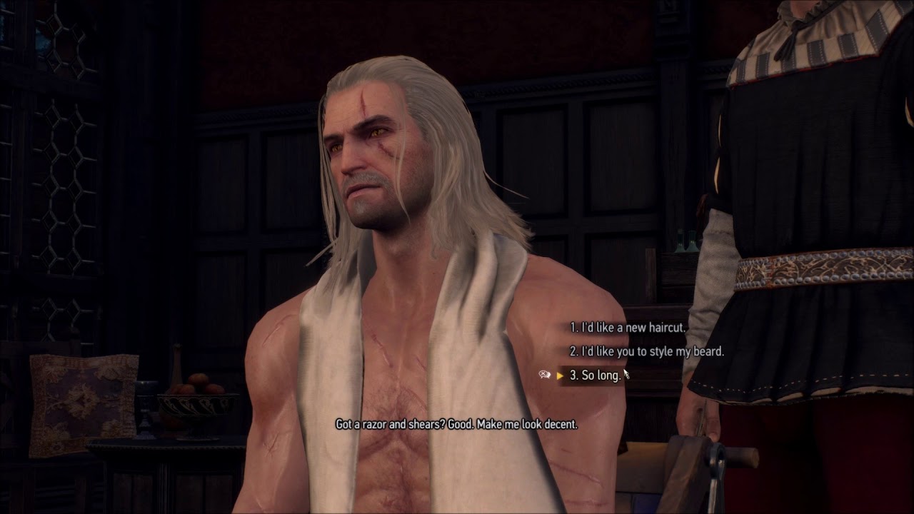 The Witcher 3 - Haircut - YouTube