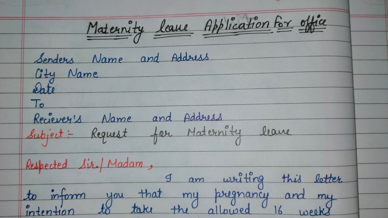 How To Write An Maternity Leave Application For Office Write An how-to-write-an-maternity-leave-application-for-office-write-an